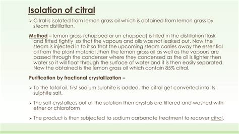 Citral Isolation Identification And Structure Elucidation Pdf