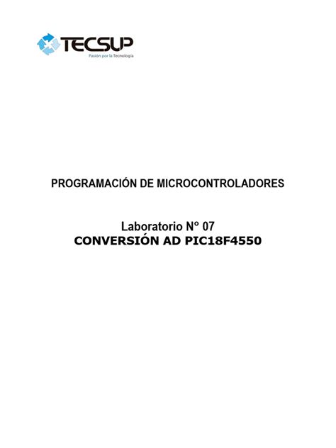 Lab07 Conversionad Pic18f4550 Pdf Hardware De La Computadora Lab07 Conversionad Pic18f4550 Pdf Hardware De La Computadora