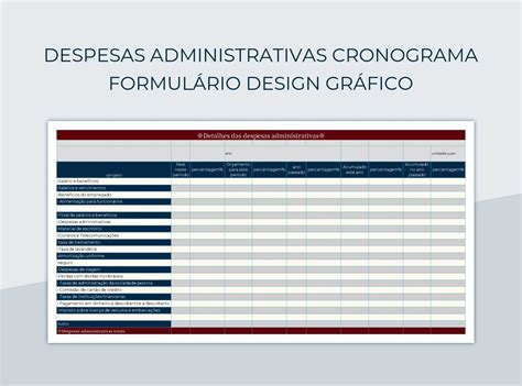 Modelos De Planilhas Cronograma De Despesas Para Microsoft Excel E