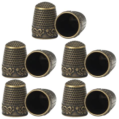 Raindrops Copper Thimble Sewing Accessory For Mothers Sewing 10pcs