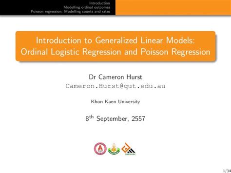 PDF Introduction To Generalized Linear Models Ordinal Classroom Takasila Org Classroom