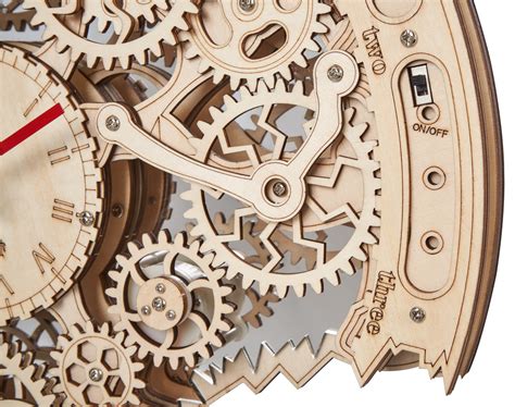 Rokrgeek Gear Pendulum Clock 3d Wooden Puzzle Rokr Geek