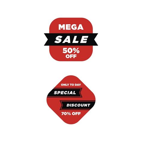 Premium Vector Sales Label Collection