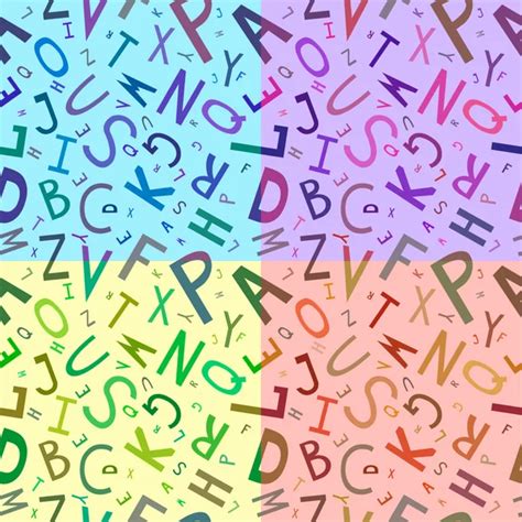 5188 Colored Letters Vector Images Depositphotos