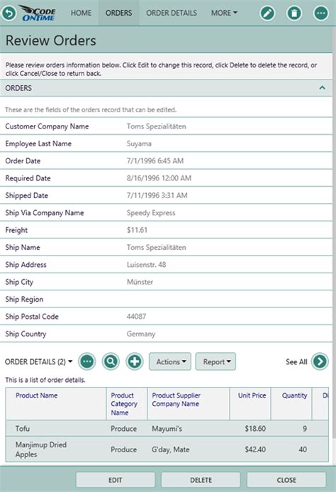 Code On Time Data Controllers Data View Fields