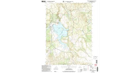 2004 Map Of Thompson Reservoir Lake County Or — High Res Pastmaps