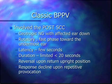 Ppt Benign Paroxysmal Positional Vertigo Powerpoint Presentation