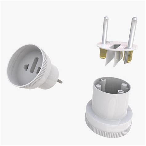 3d Ac Adapter Socket Model