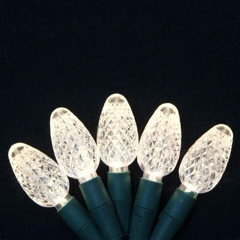 Tis Your Season Ecosmart 50 Light Led Warm White C6 Light Set Outdoor Christmas Lights