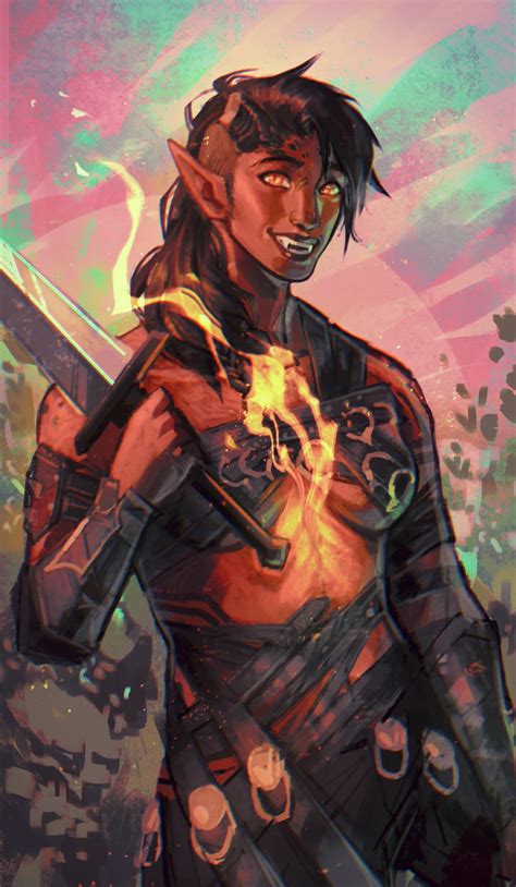 Karlach Baldurs Gate 3 Baldurs Gate Gate Anime Art Tutorial