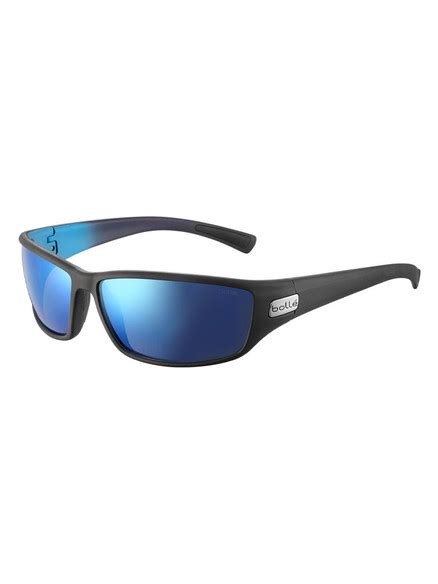 Bolle Python Sunglasses Black Blue Matte W Offshore Blue Polarised Golfbox
