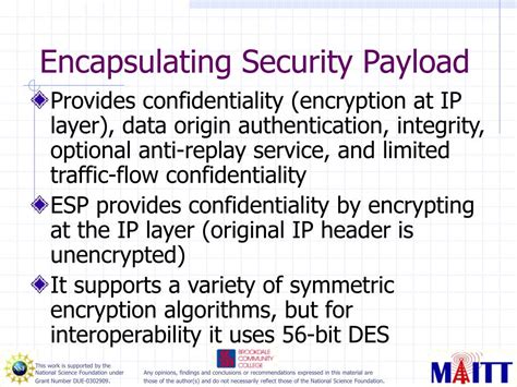 the tcpip guide ipsec encapsulating security payload
