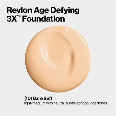 Revlon Liquid Foundation Age Defying 3xface Makeup