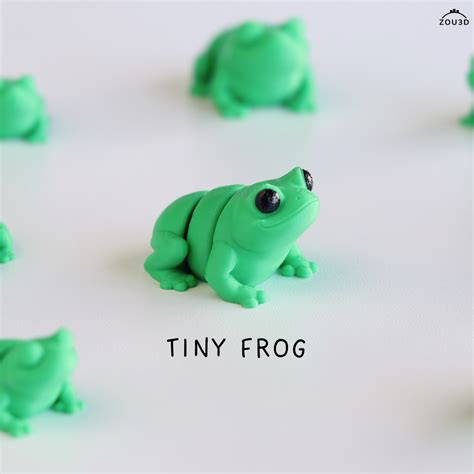 🐸 Tiny Frog Print In Place・ 3d File For 3d Printing・cults