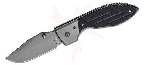 Ka Bar 3072 Warthog Folder Iii 3125 Plain Drop Point Blade Black G10