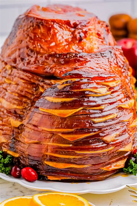 Glazed Apple Spiral Ham Averie Cooks