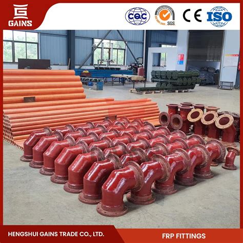 Gains Grp Pipe Coupling Fittings Manufacturing Grp Fitting China Frp Industrial Tee Frp Tee