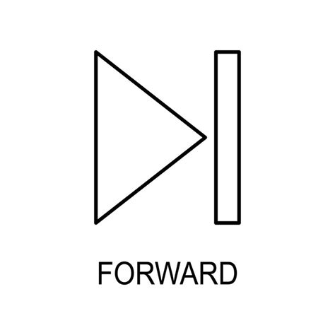 Forward Sign Vector Icon 22761565 Vector Art At Vecteezy