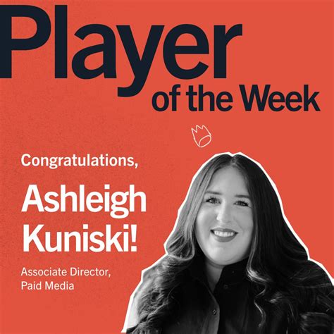 Directive On Linkedin 🎉 Player Of The Week 🎉 Meet Ashleigh Kuniski