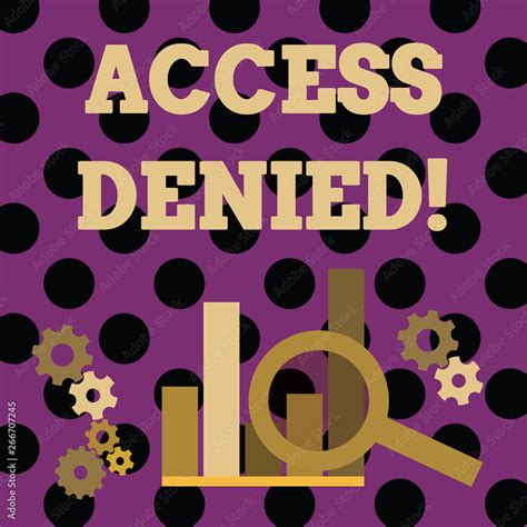 Handwriting Text Writing Access Denied Conceptual Photo Error Message Shown When You Do Not