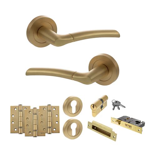 Status Indiana Door Handle Pack Euro Lock Set 3 Ce Sashlock 4 Fi