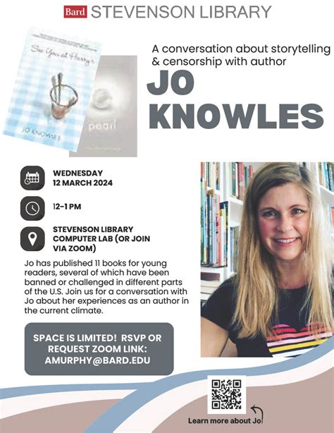 Authors Talk Jo Knowles