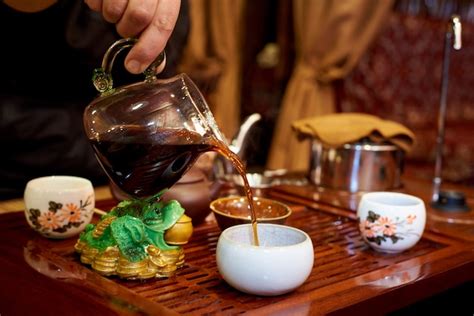 Cerimônia Do Chá Conjunto Para Cerimônia Do Chá Foto Premium