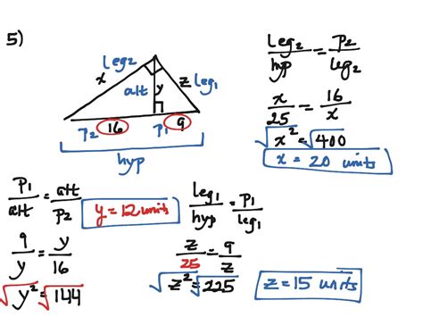 Geometric Mean Formula Triangle