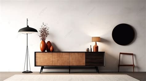Contemporary Foyer 3d Interior Design Mockup Featuring A Sideboard And