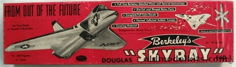 Berkeley 116 Douglas F4d 1 Skyray Ducted Fan Flying Model Airplane