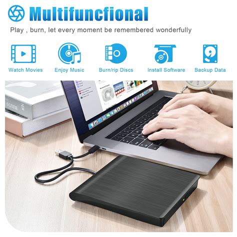 External Cd Dvd Drive Type C Usb 30 Player Disc Burner Reader For Laptop Mac Os Ebay
