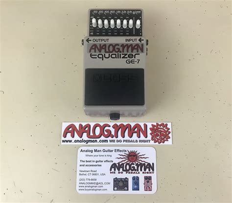 Boss Ge 7 Eq With Analogman Pro Mod Reverb