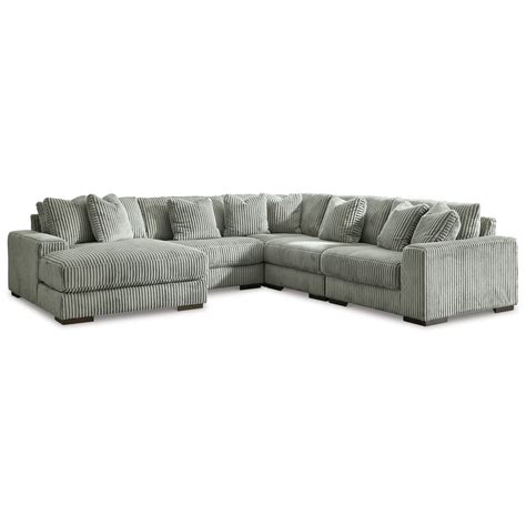 Signature Design By Ashley Lindyn 21105s6 5 Piece Sectional With Chaise