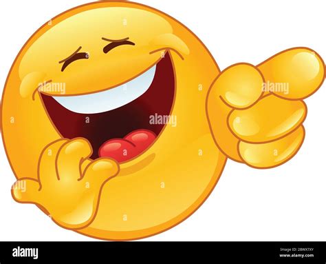 Laughing Face Comic Emoji Stock Vector Images Alamy