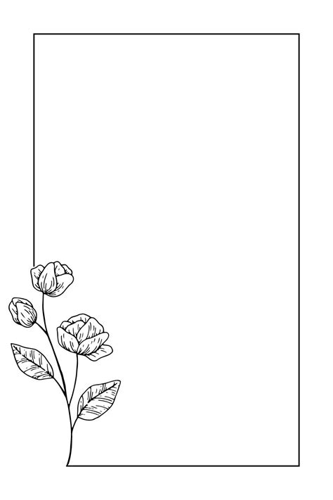 Printable Blank Aesthetic Rectangle Frame Templates Pdf Included