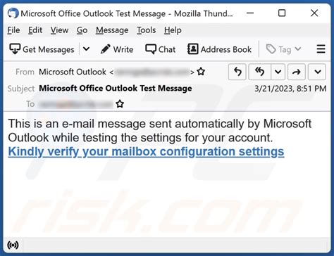 Microsoft Outlook Mailbox Configuration Email Scam Removal And