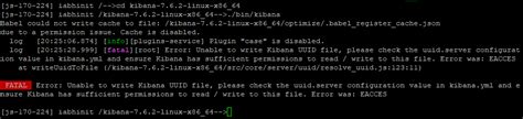 Unable To Write Kibana Uuid File Kibana Discuss The Elastic Stack