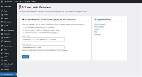 Activating License Key Ms Web Arts