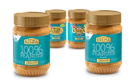 Crazy Richards And Krema Peanut Butter With Peanuts As Our Only