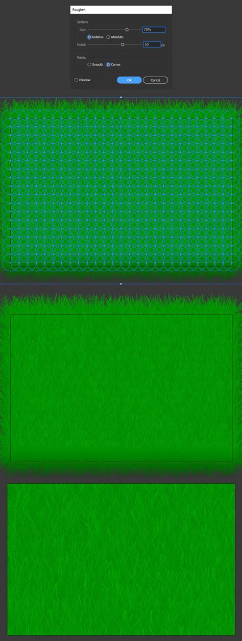 How To Draw Grass Background In Adobe Illustrator