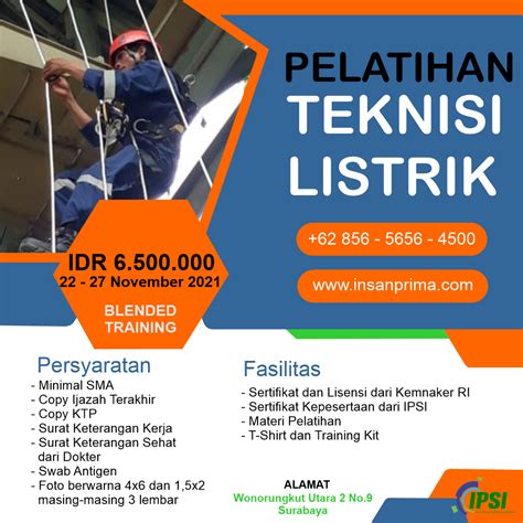 Teknisi Listrik Pelatihan K3 Konstruksi Indonesia Medium