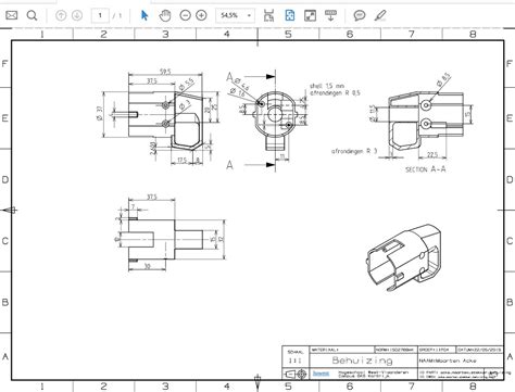 Plug Cad Drawing On Behance