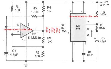 How To Make Ic Lm339 Circuits Homemade Circuit Projects