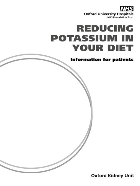 A Guide To Reducing Potassium In Your Diet Strategies And Food Swaps