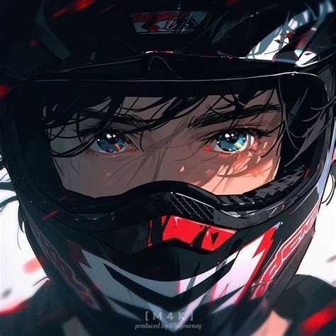 A Person Wearing A Motorcycle Helmet With Blue Eyes And A Moustache On