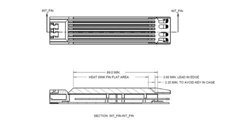 Is The Module On The Osfp Nic Flat Or Riding Heatsink Fibermall
