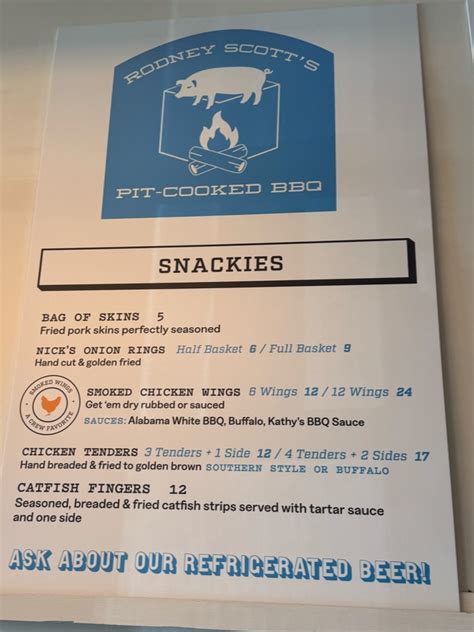 Rodney Scotts Bbq Menu Latest Menu Update