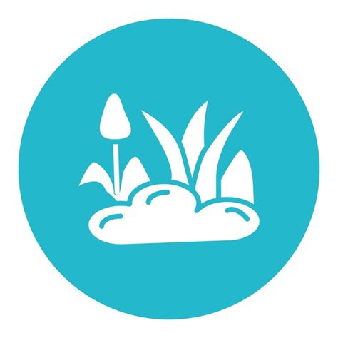 Premium Vector Grass Icon