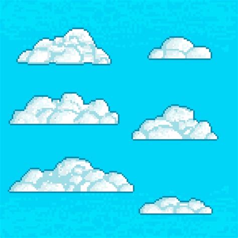 How To Draw Pixel Art Clouds
