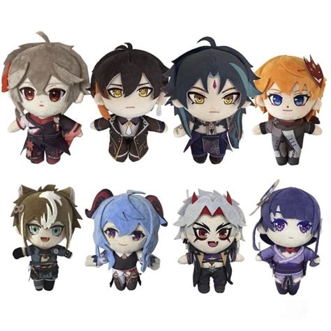 【doudou Plush】 Genshin ผลกระทบตุ๊กตา Arataki Itto Ganyu Morax Zhong Li Xiao Tartaglia Kaedehara